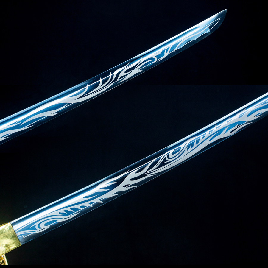 Dragon Spirit Ninja Katana Japanese Sword Sabre Combat Knife Soldier's ...